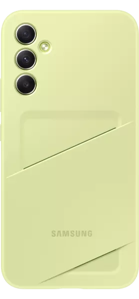 Card Slot Case for Galaxy A34 Lime